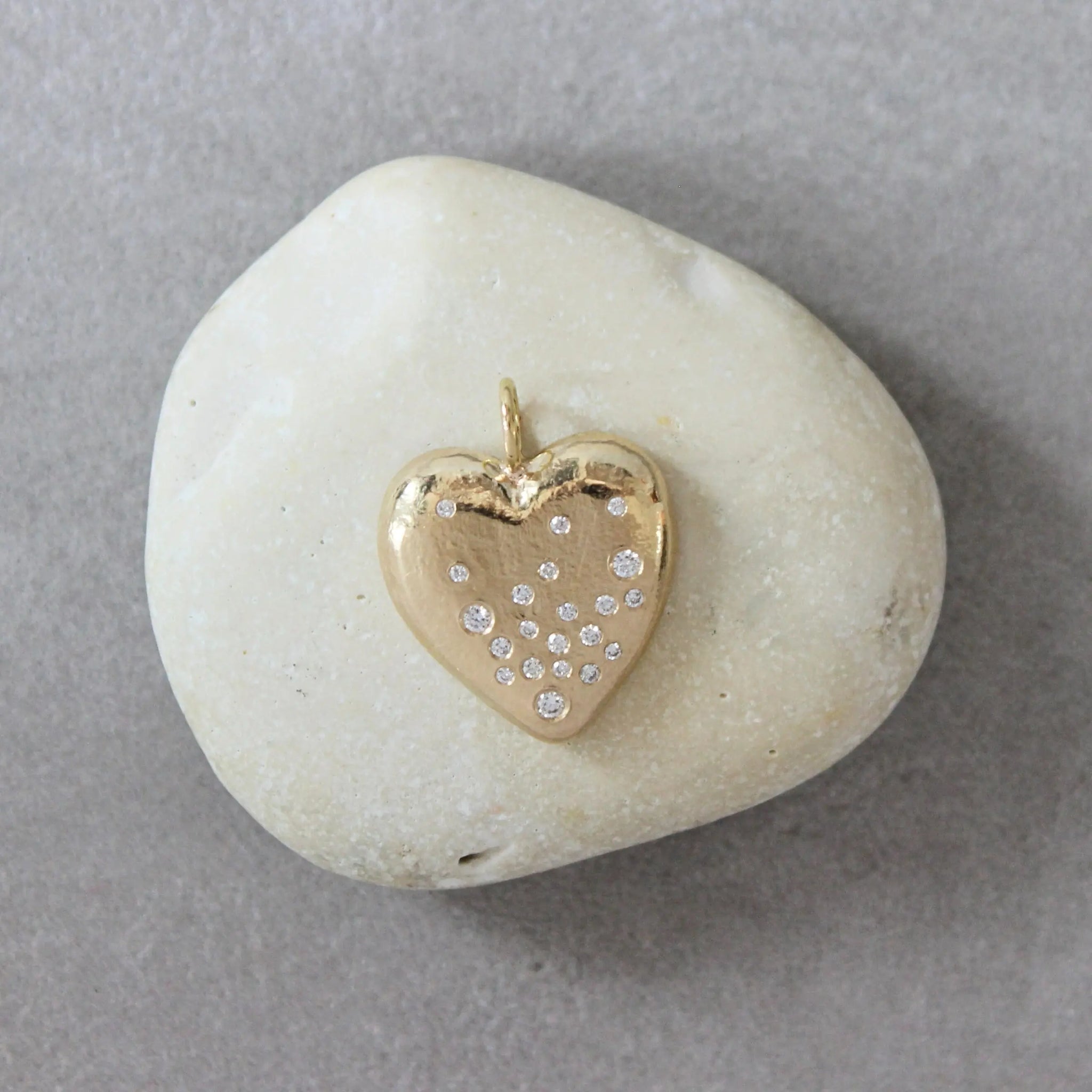 Diamond Drip Heart Pendant